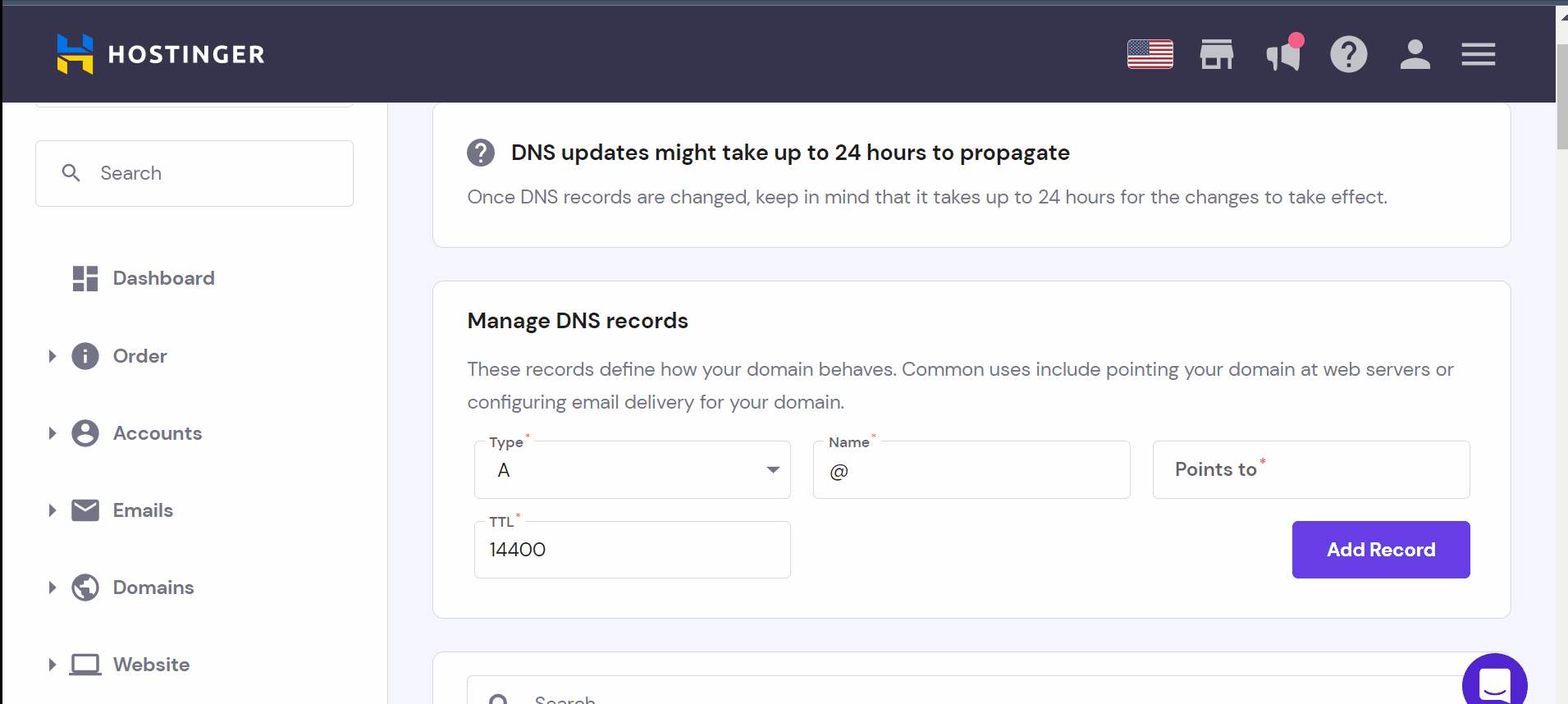 Setup Neo MX and TXT records for Hostinger – Neo Business