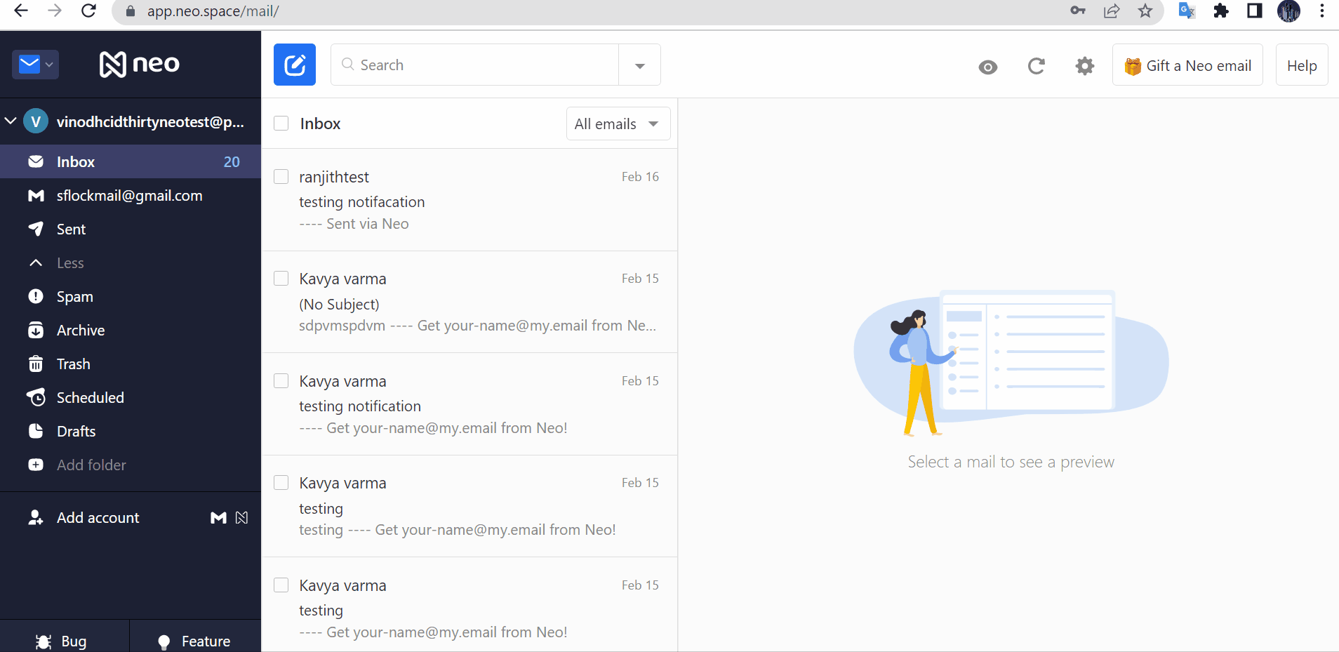 Preferences Sections – Neo Business