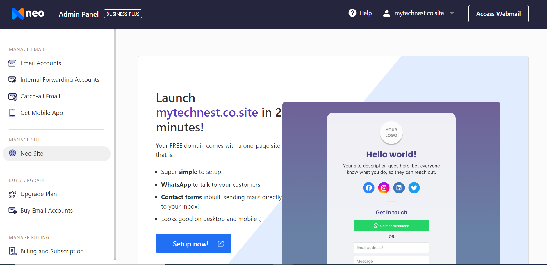 How to use Neo site Editor – Neo Business