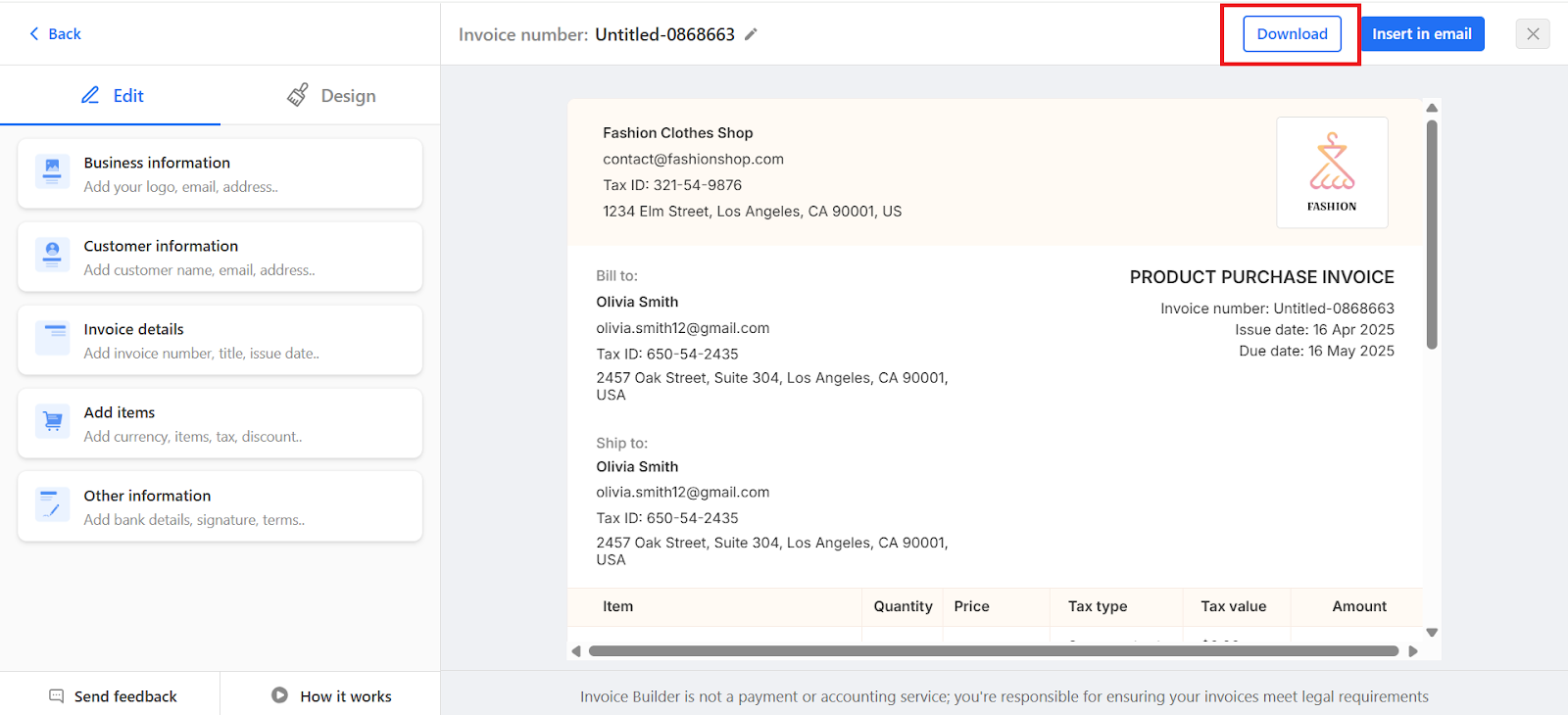 Creating Invoices and Quotes with Invoice Builder – Neo Business