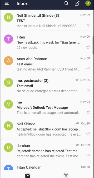Swipe actions on the Mobile app – Neo Business